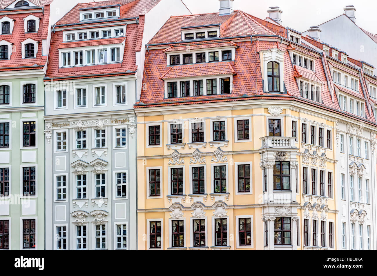 Rebuilt buildings in Dresden Stock Photo - Alamy