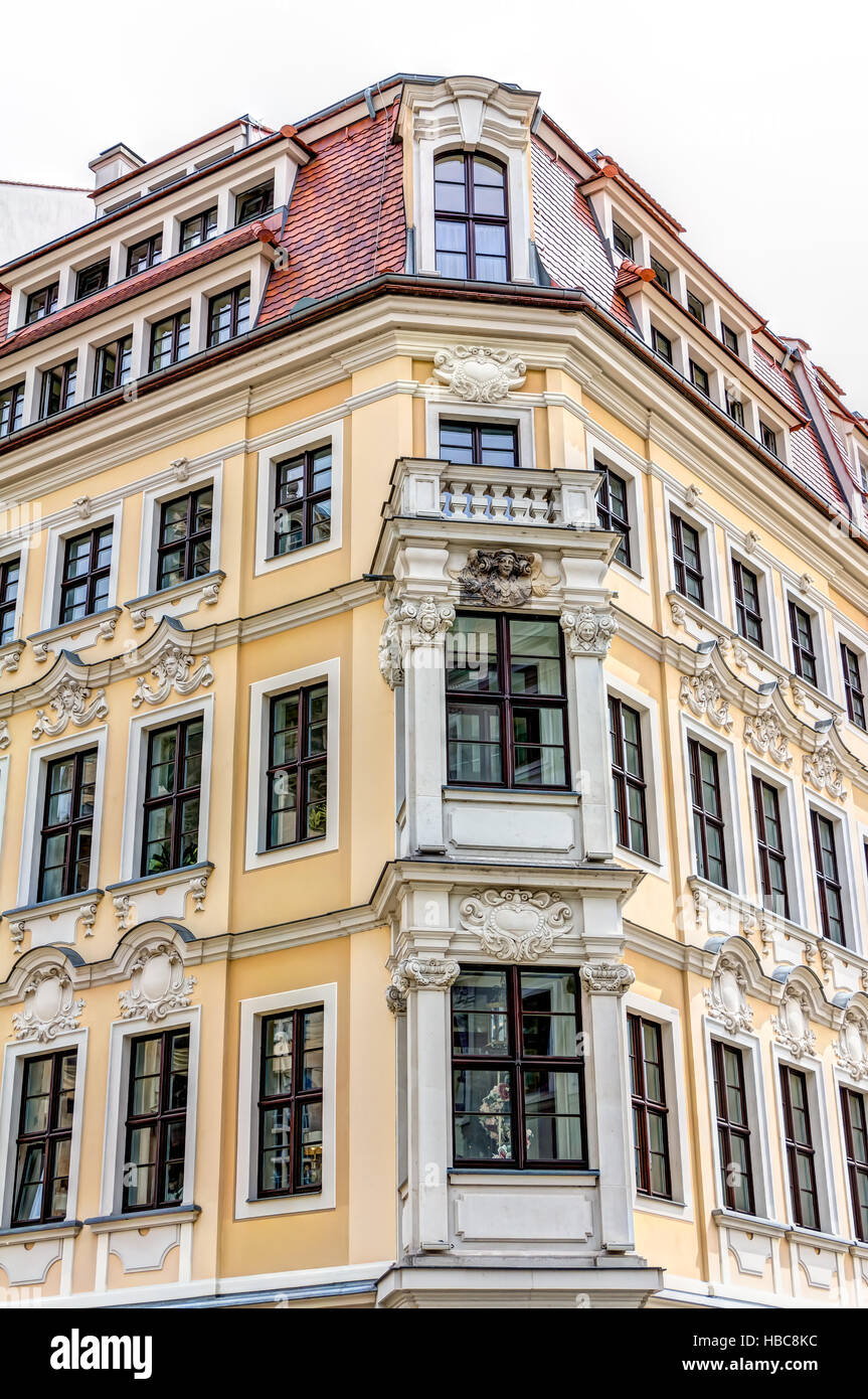 Rebuilt buildings in Dresden Stock Photo - Alamy