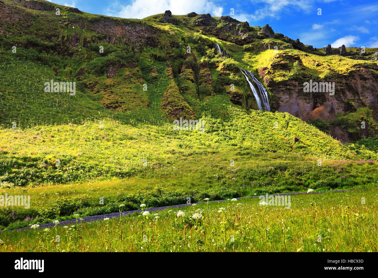 Beautiful summer day in Iceland Stock Photo - Alamy