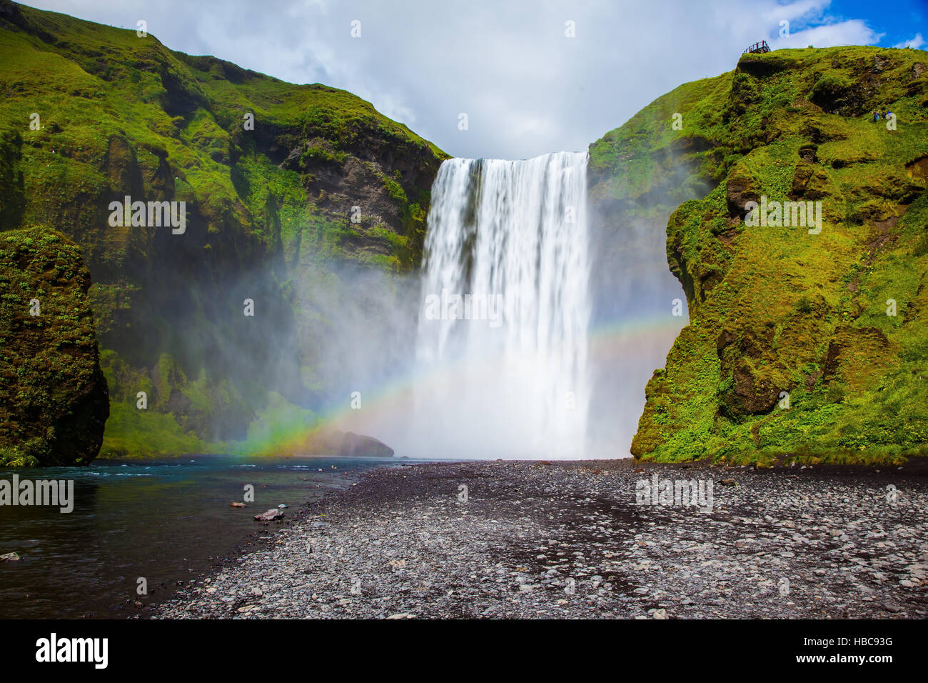 Picturesque huge rainbow Stock Photo - Alamy