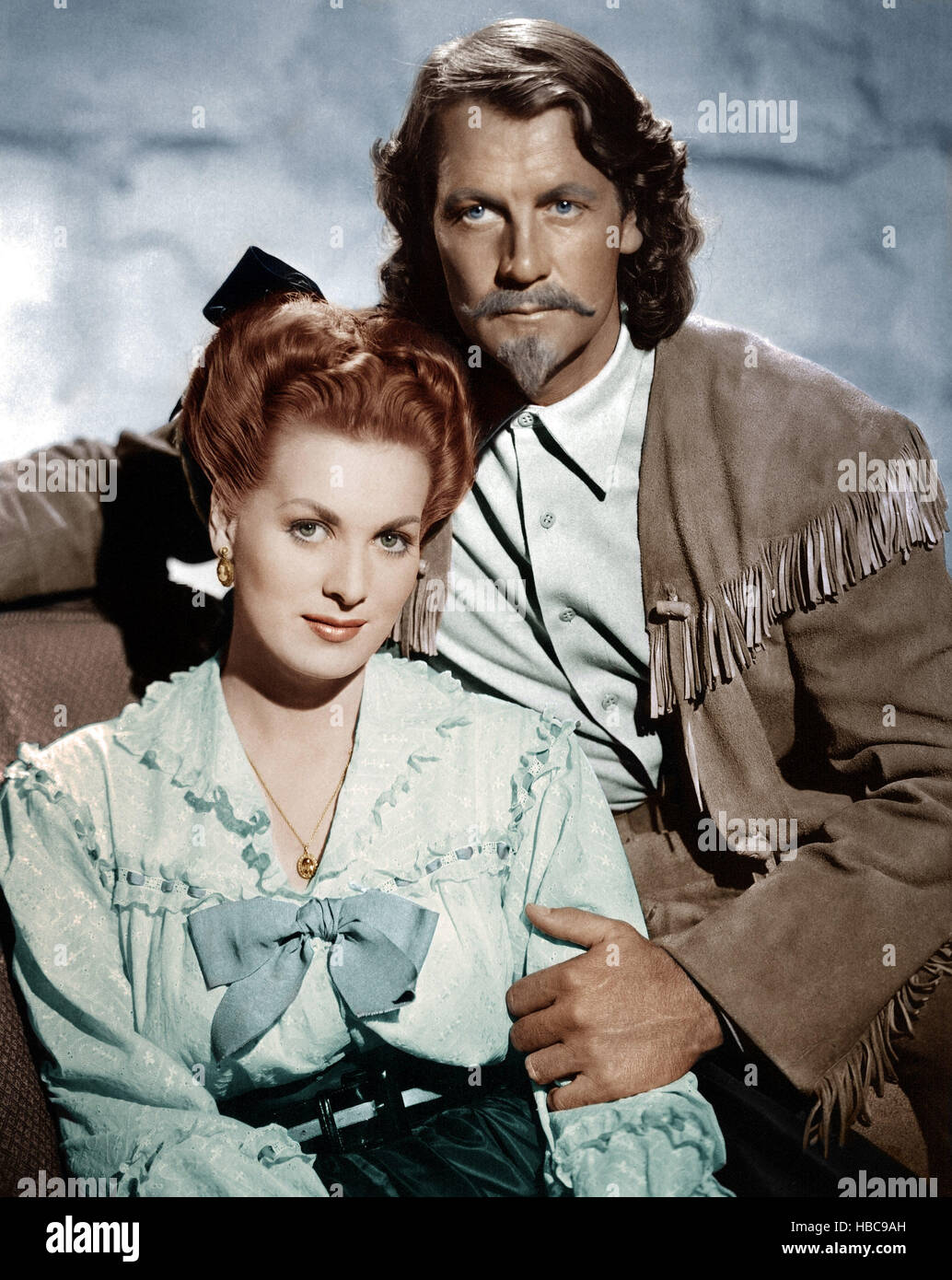 BUFFALO BILL, from left: Maureen O'Hara, Joel McCrea, 1944, TM and ...