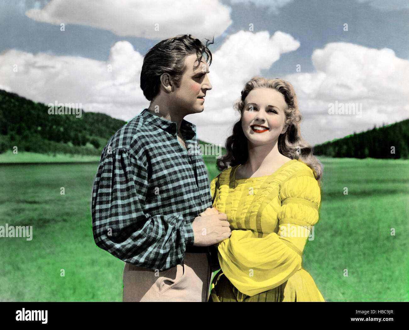CAN'T HELP SINGING, from left: Robert Paige, Deanna Durbin, 1944 Stock ...