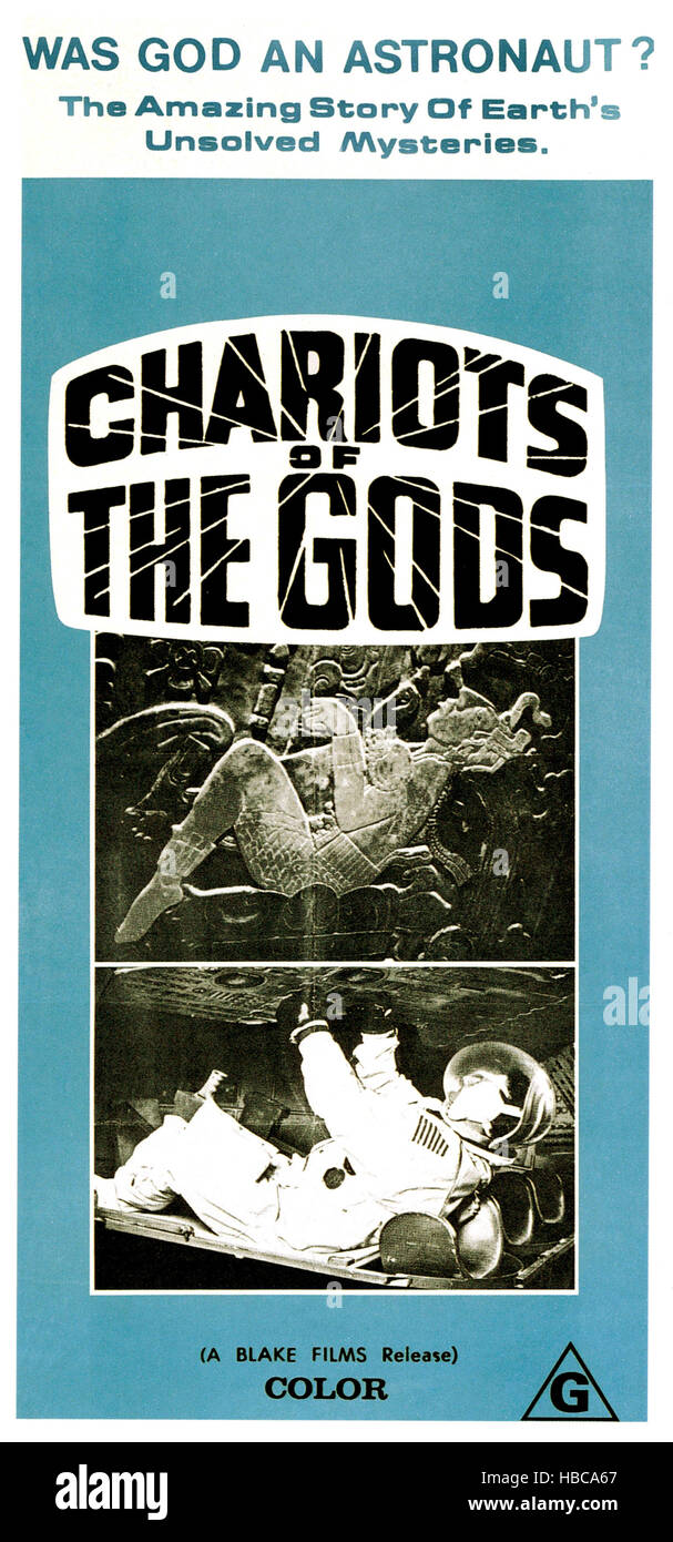 CHARIOTS OF THE GODS, poster art, 1970 Stock Photo - Alamy
