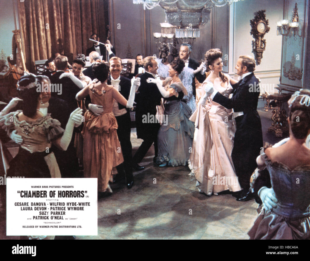 CHAMBER OF HORRORS, dancing couple on right: Suzy Parker (woman in pink ...