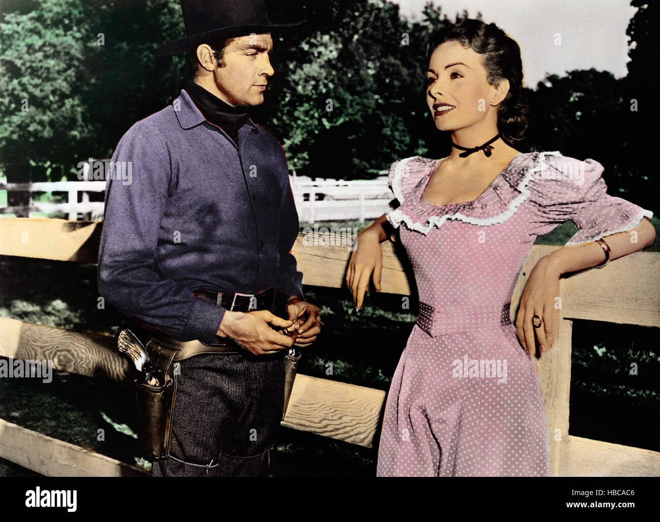 CITY OF BAD MEN, from left: Dale Robertson, Jeanne Crain, 1953. ©20th ...