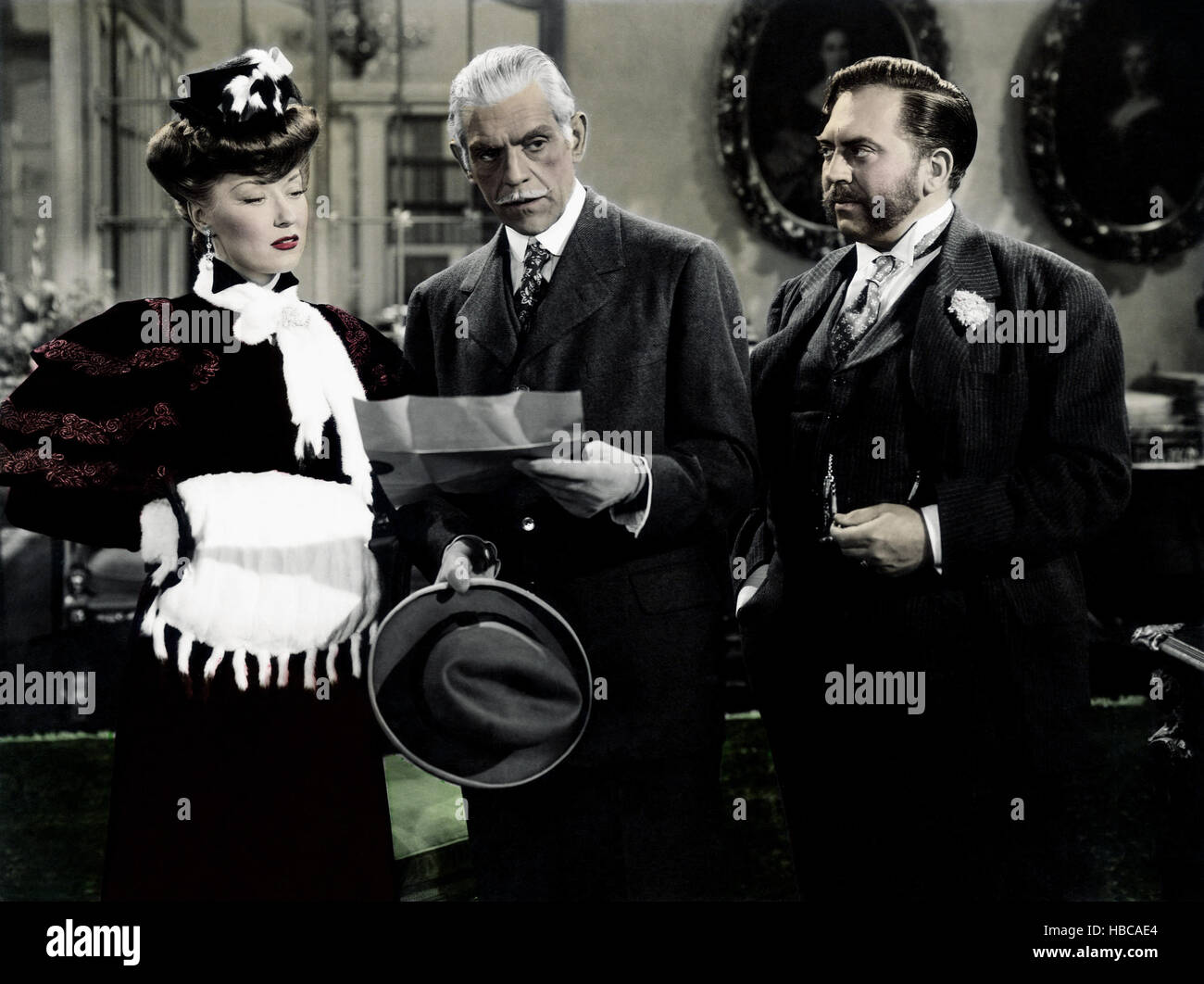 THE CLIMAX, from left, Jane Farrar, Boris Karloff, Thomas Gomez, 1944 ...