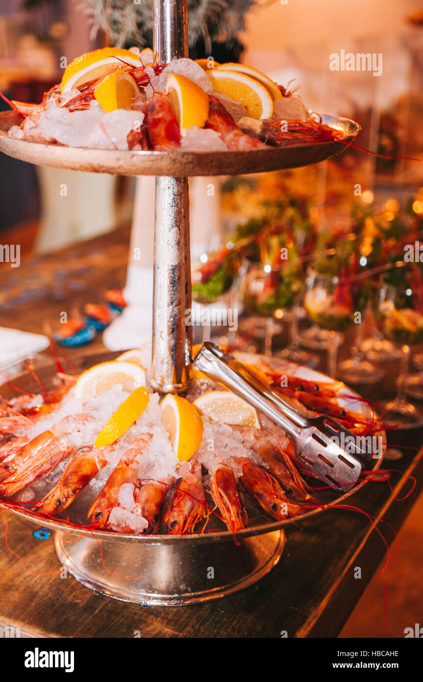 Italian traditional buffet in gourmet restaurant Stock Photo - Alamy