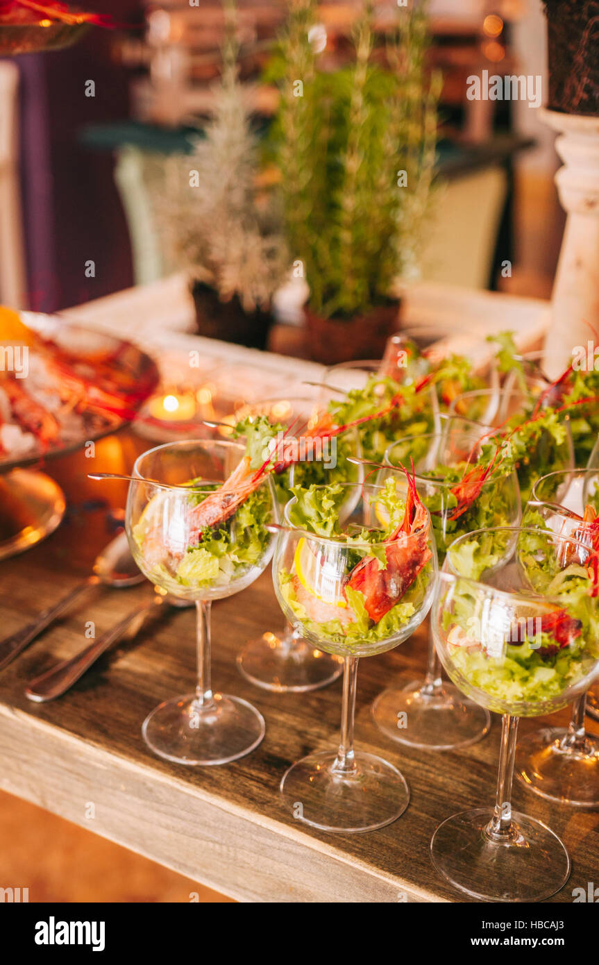 Italian traditional buffet in gourmet restaurant Stock Photo - Alamy