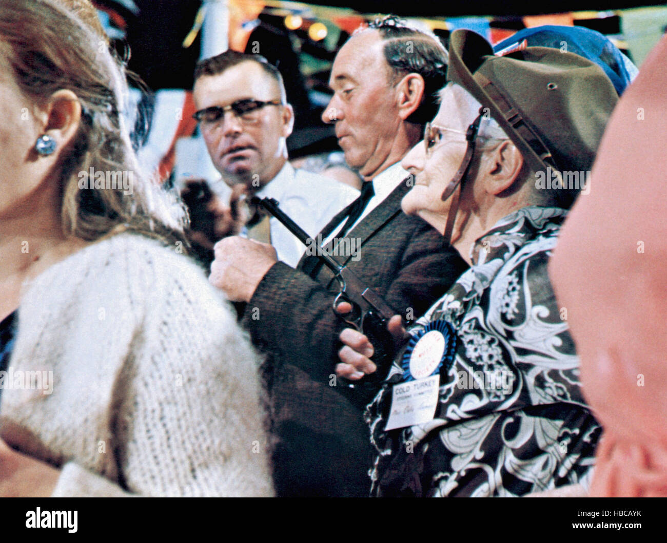 COLD TURKEY, Judith Lowry, (holding gun), 1971 Stock Photo - Alamy