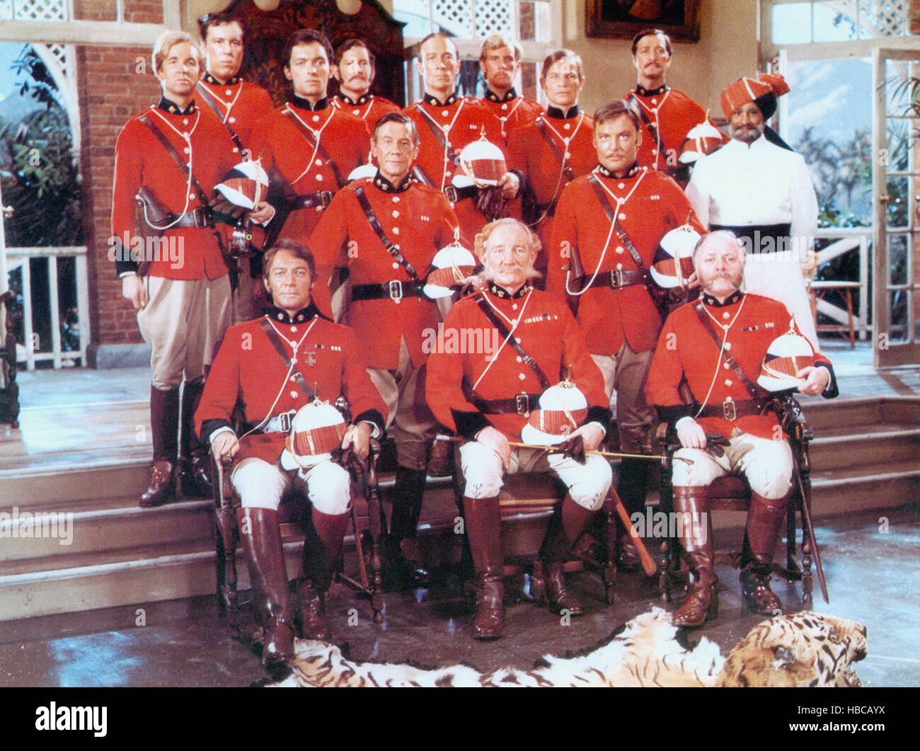 CONDUCT UNBECOMING, (front row), Christopher Plummer, Trevor Howard ...