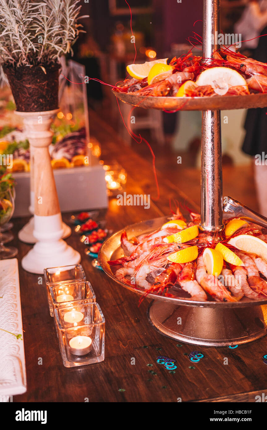 Italian traditional buffet in gourmet restaurant Stock Photo - Alamy