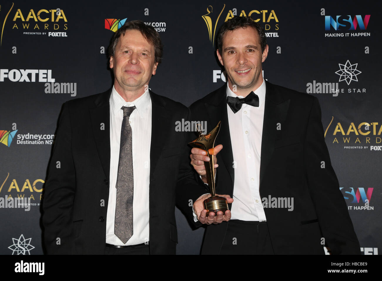 Sydney, Australia. 5 December 2016. Pictured: James Currie, Pete Smith ...