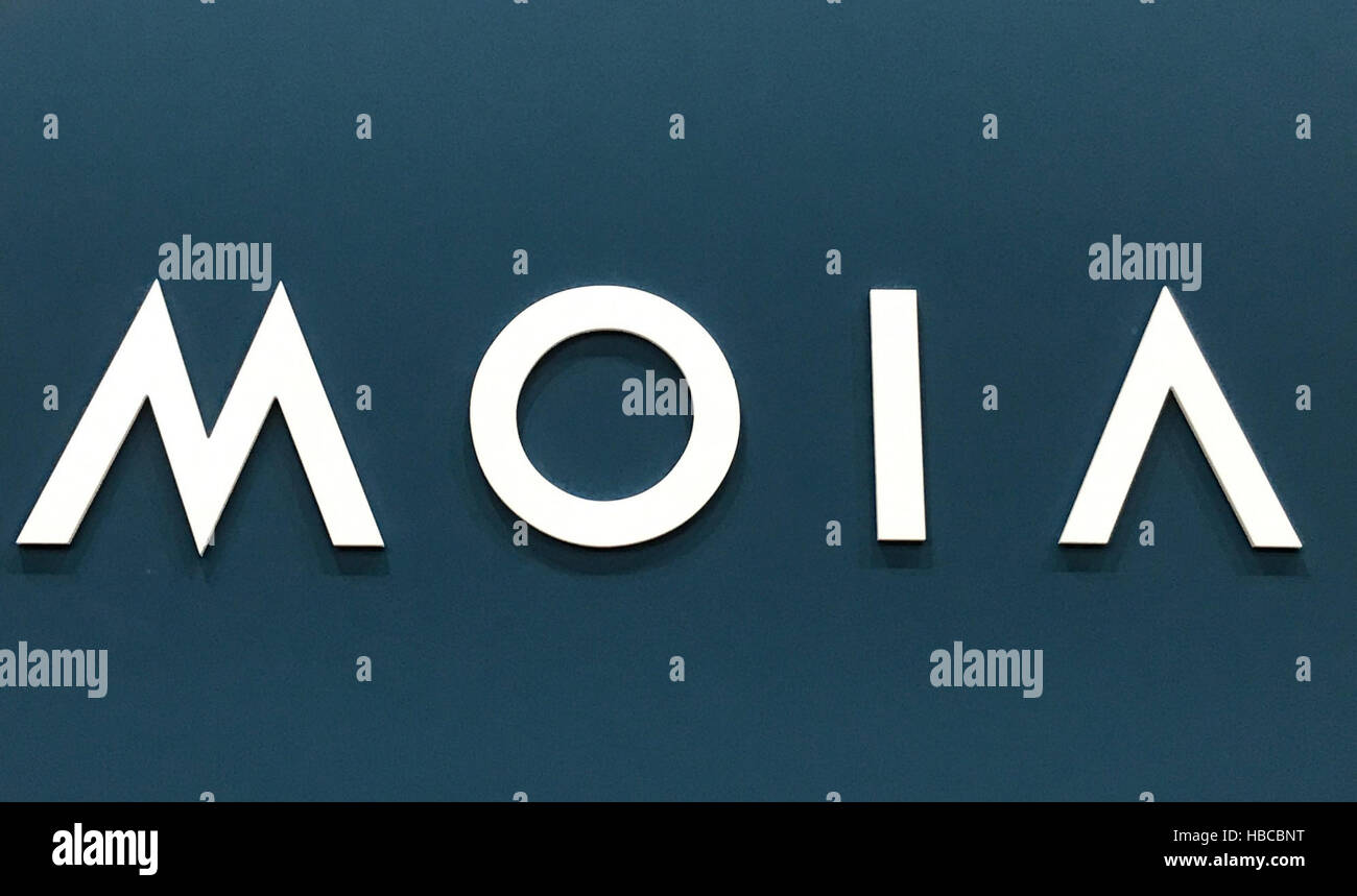 London, UK. 5th Dec, 2016. The logo of "Moia", photographed in London ...