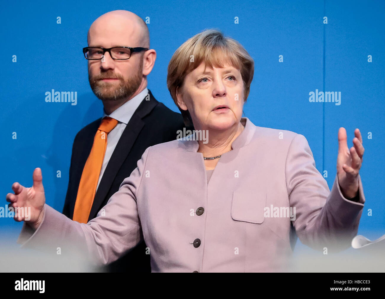 Essen, Germany. 5th Dec, 2016. Chancellor Angela Merkel (CDU) and CDU ...