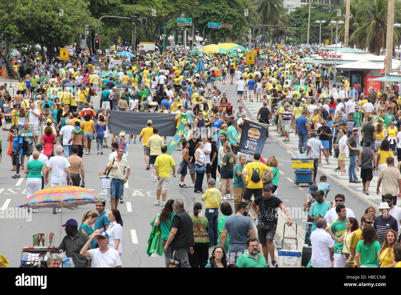 Rio de Janeiro, Brazil, December 04, 2016: Brazilians occupied the ...