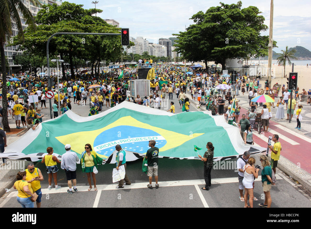 Rio de Janeiro, Brazil, December 04, 2016: Brazilians occupied the ...