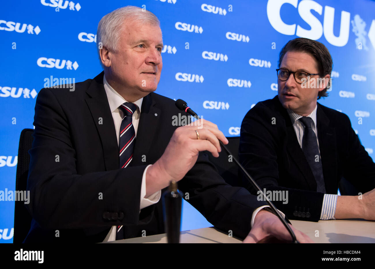 Munich, Germany. 5th Dec, 2016. Bavarian Prime Minister Horst Seehofer ...