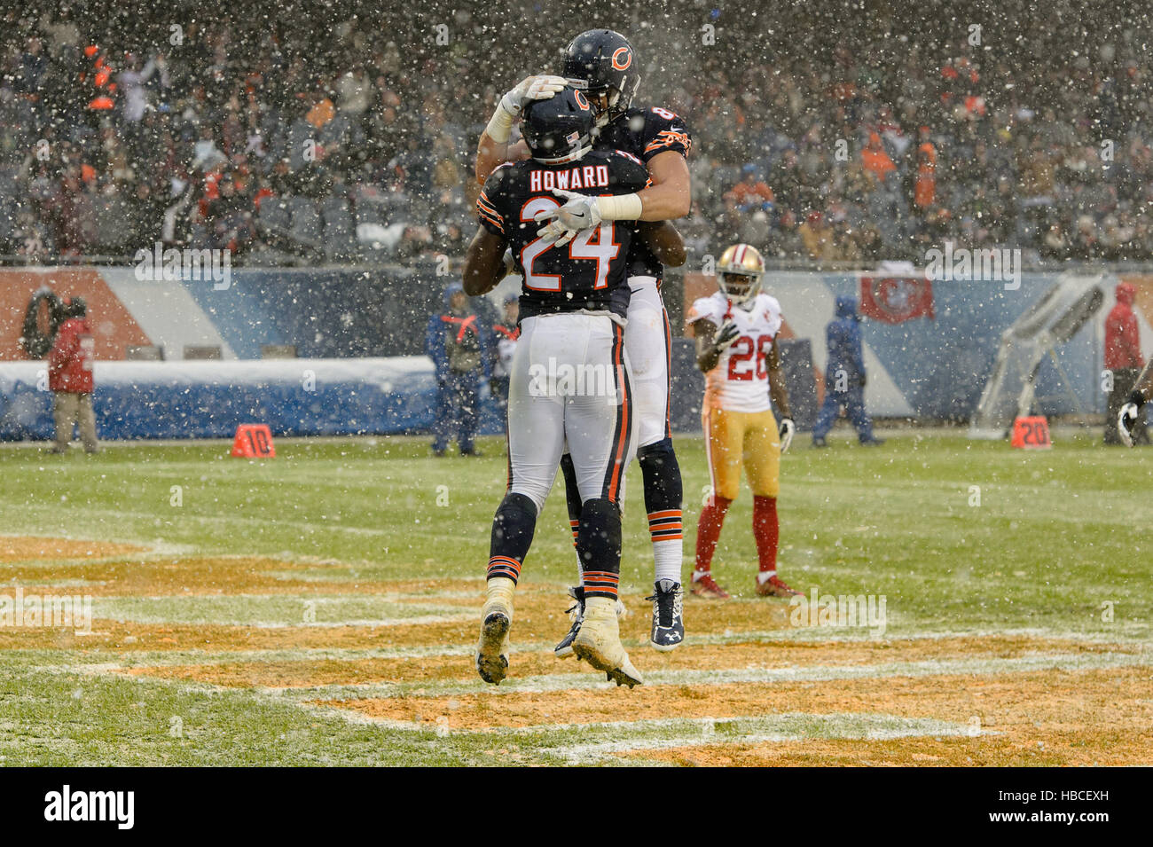 Chicago, USA. 4th December, 2016. Chicago Bears Running Back Jordan ...