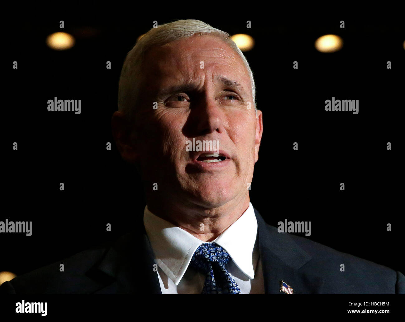New York City. 5th Dec, 2016. United States Vice President Elect Mike ...