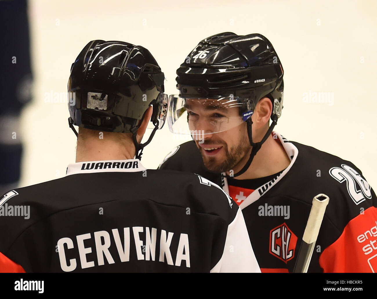 Ostrava, Czech Republic. 06th Dec, 2016. Hockey players of Fribourg ...