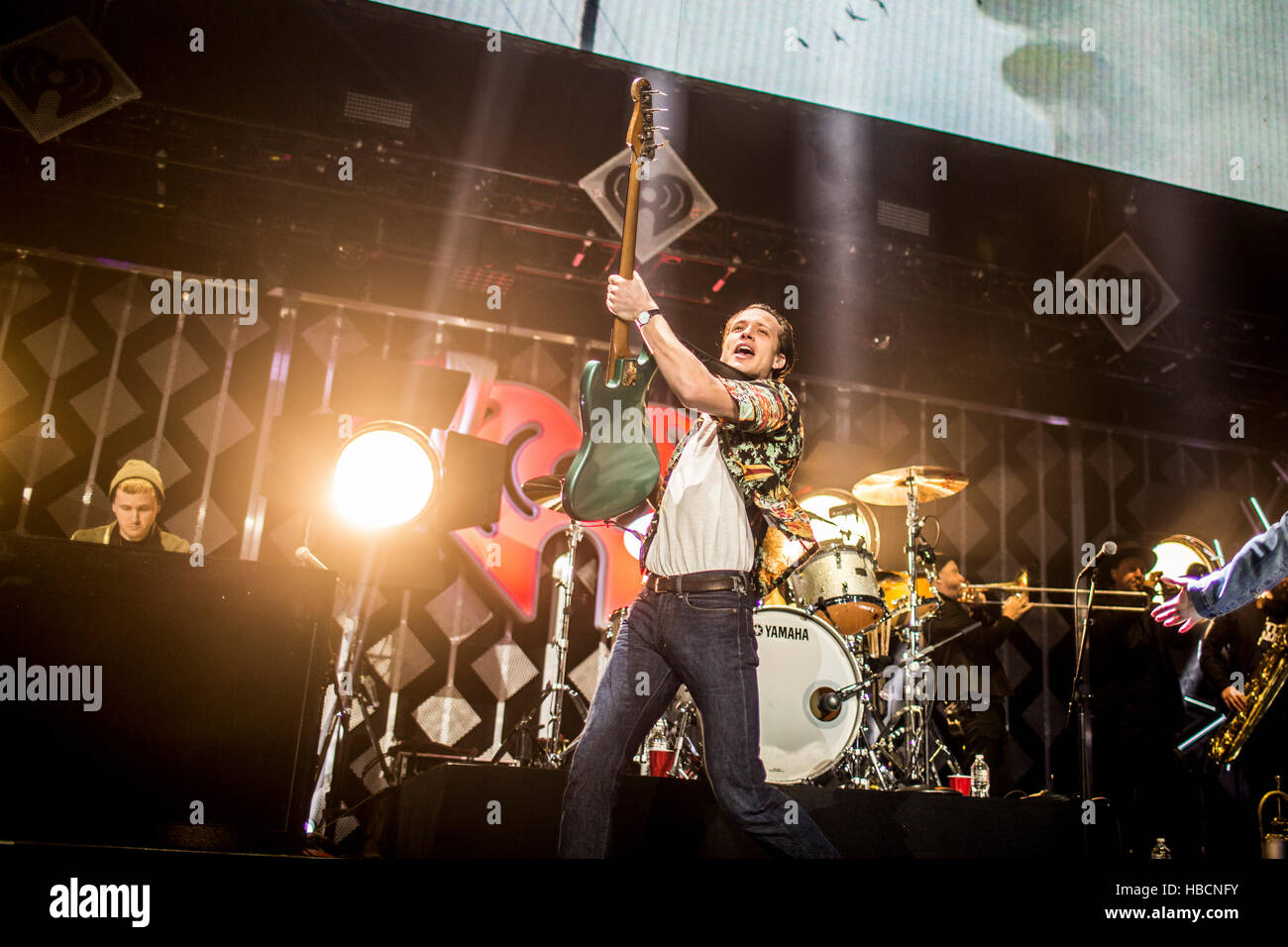 Lukas Graham Forchhammer performs at the 101.3 KDWB's Jingle Ball 2016 ...