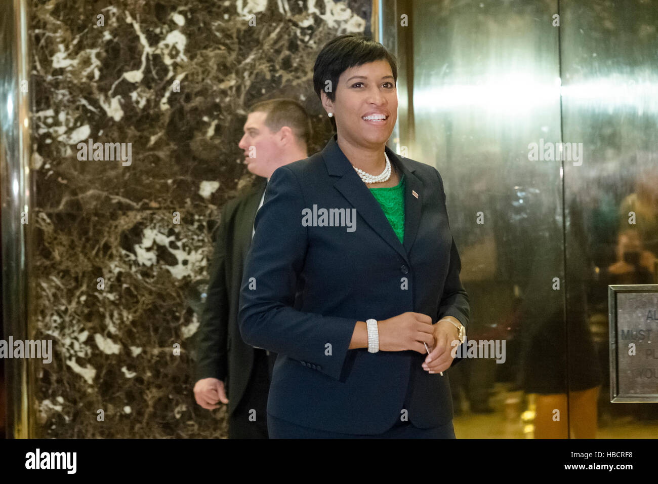 Mayor Muriel Bowser (Democrat of Washington, DC) speaks with members of ...