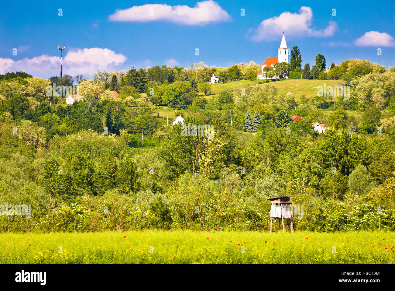 Village and landscape of southern Hungary Stock Photo - Alamy