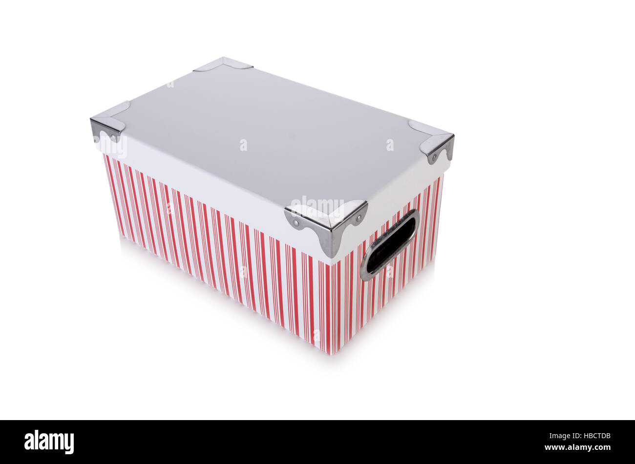 Storage box isolated on the white background Stock Photo - Alamy