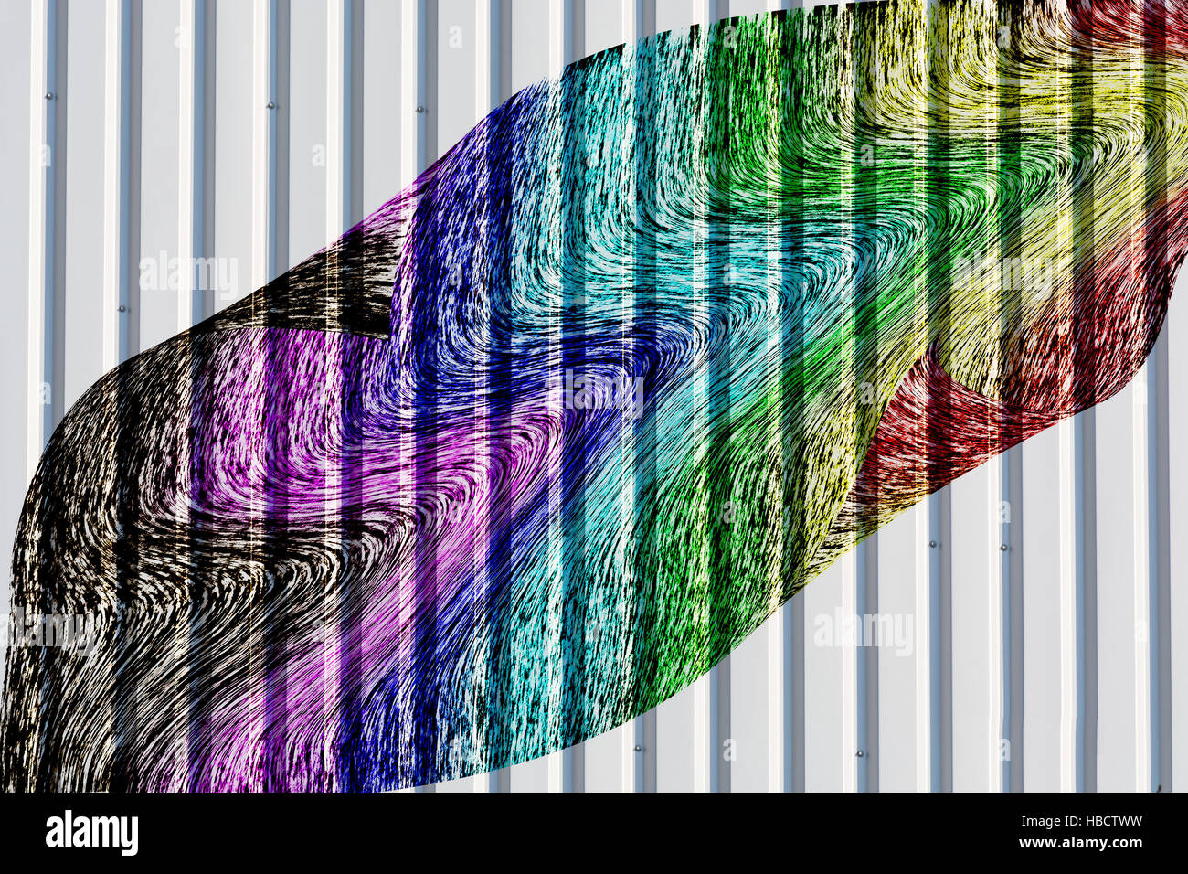 Colorful metal wall hi-res stock photography and images - Alamy