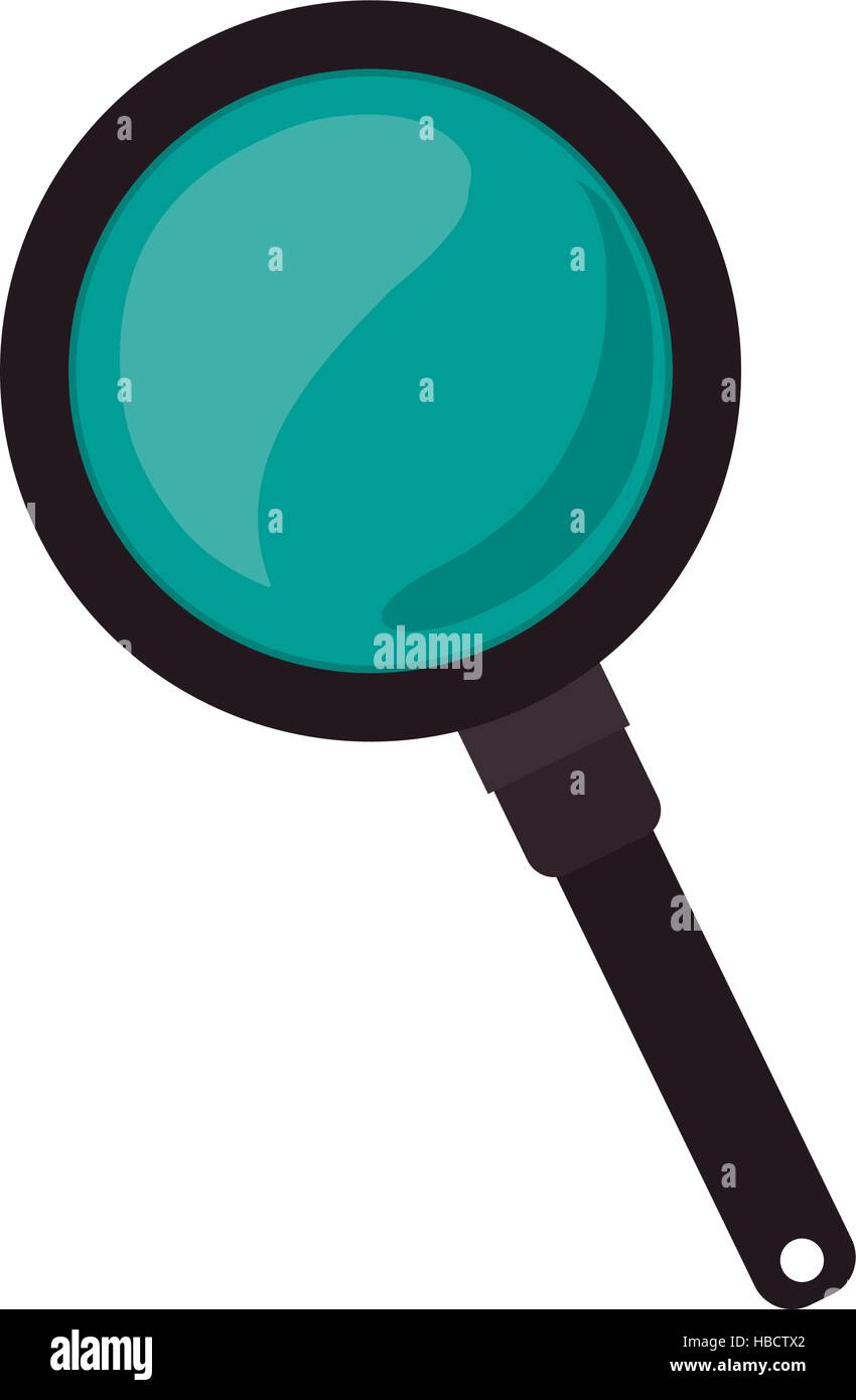Lupe tool icon. Search magnifying glass zoom and lens heme. Isolated ...