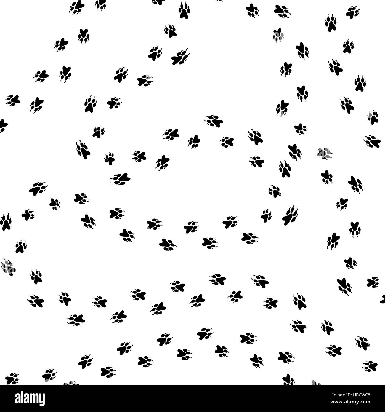 Black paw prints hi-res stock photography and images - Alamy