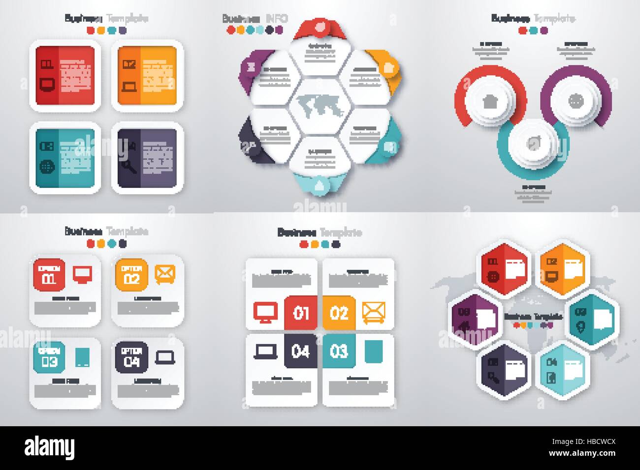 Set with infographics Stock Vector Image & Art - Alamy