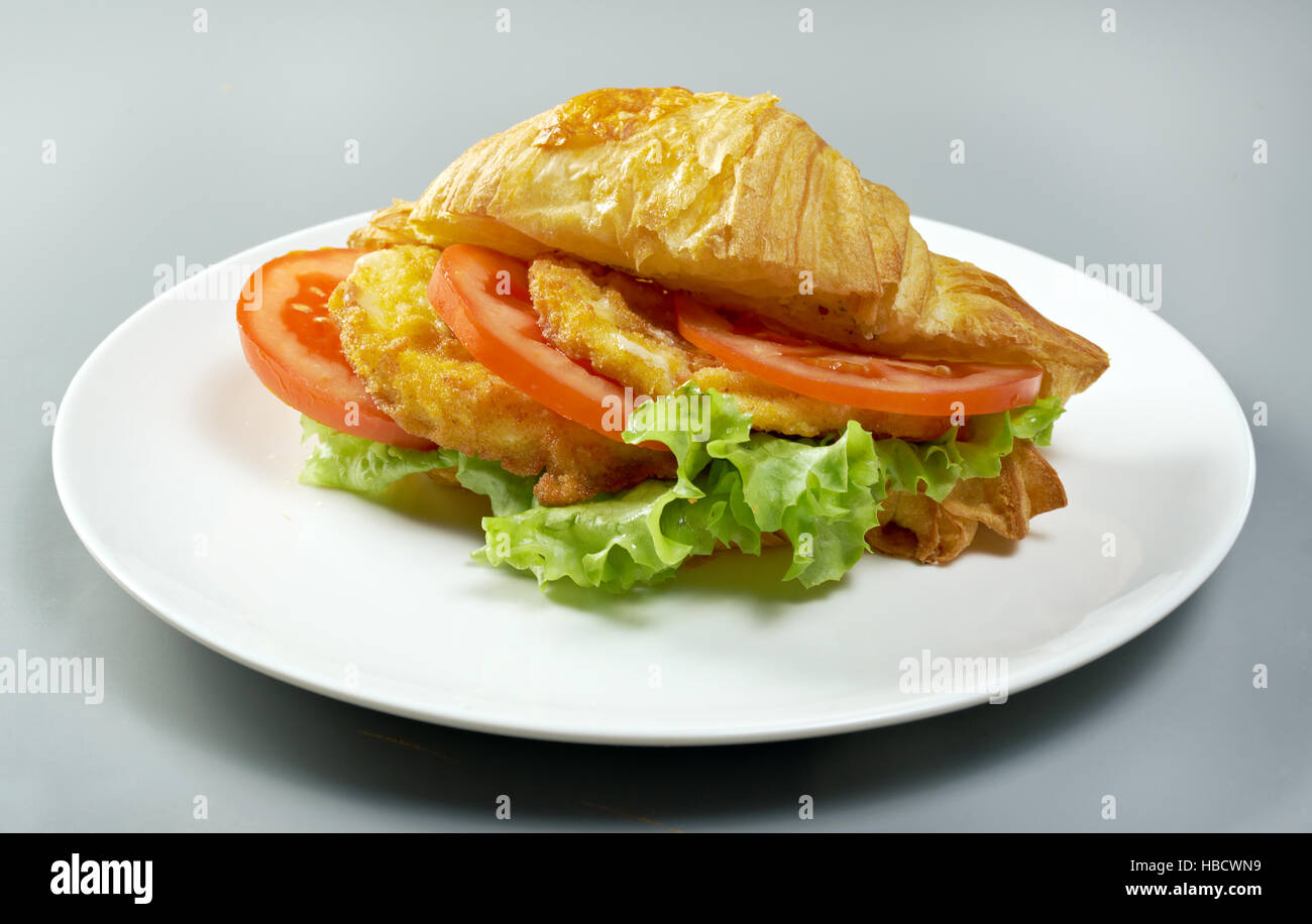 Croissant stuffed chicken nuggets Stock Photo - Alamy