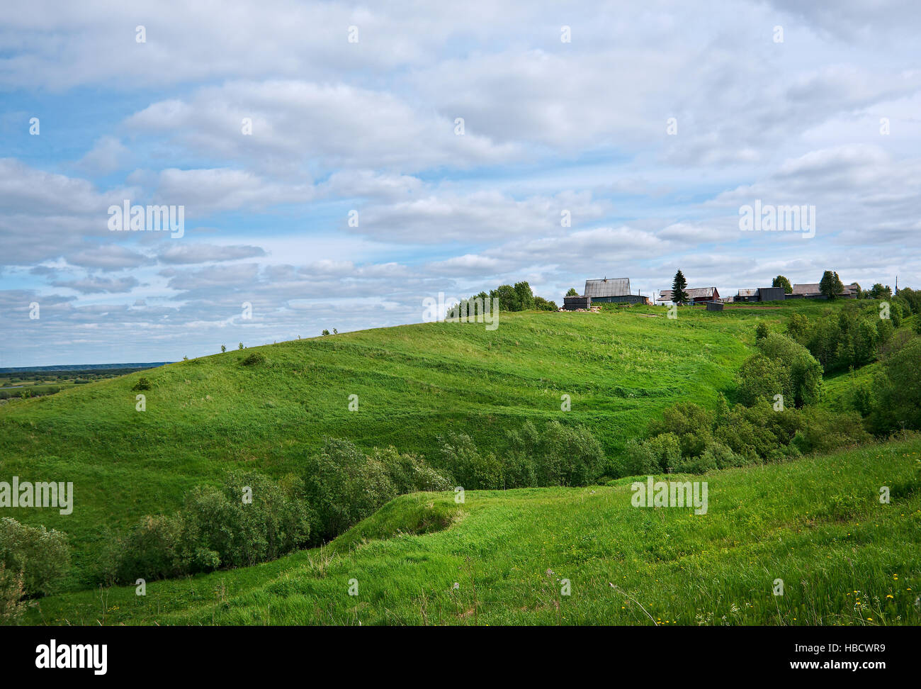 North Russian village Stock Photo - Alamy