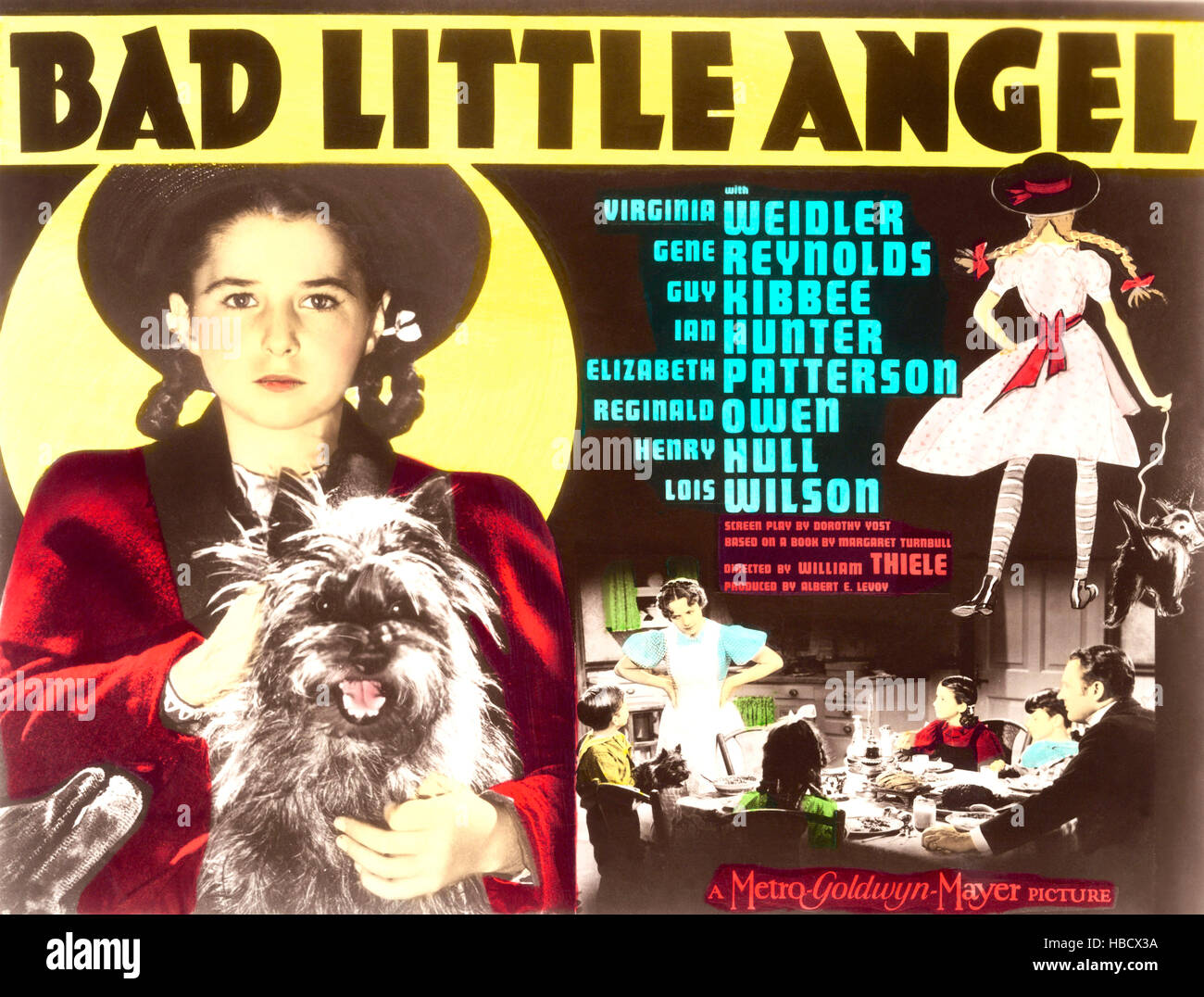 BAD LITTLE ANGEL, US lobbycard, Virginia Weidler (left), 1939 Stock ...