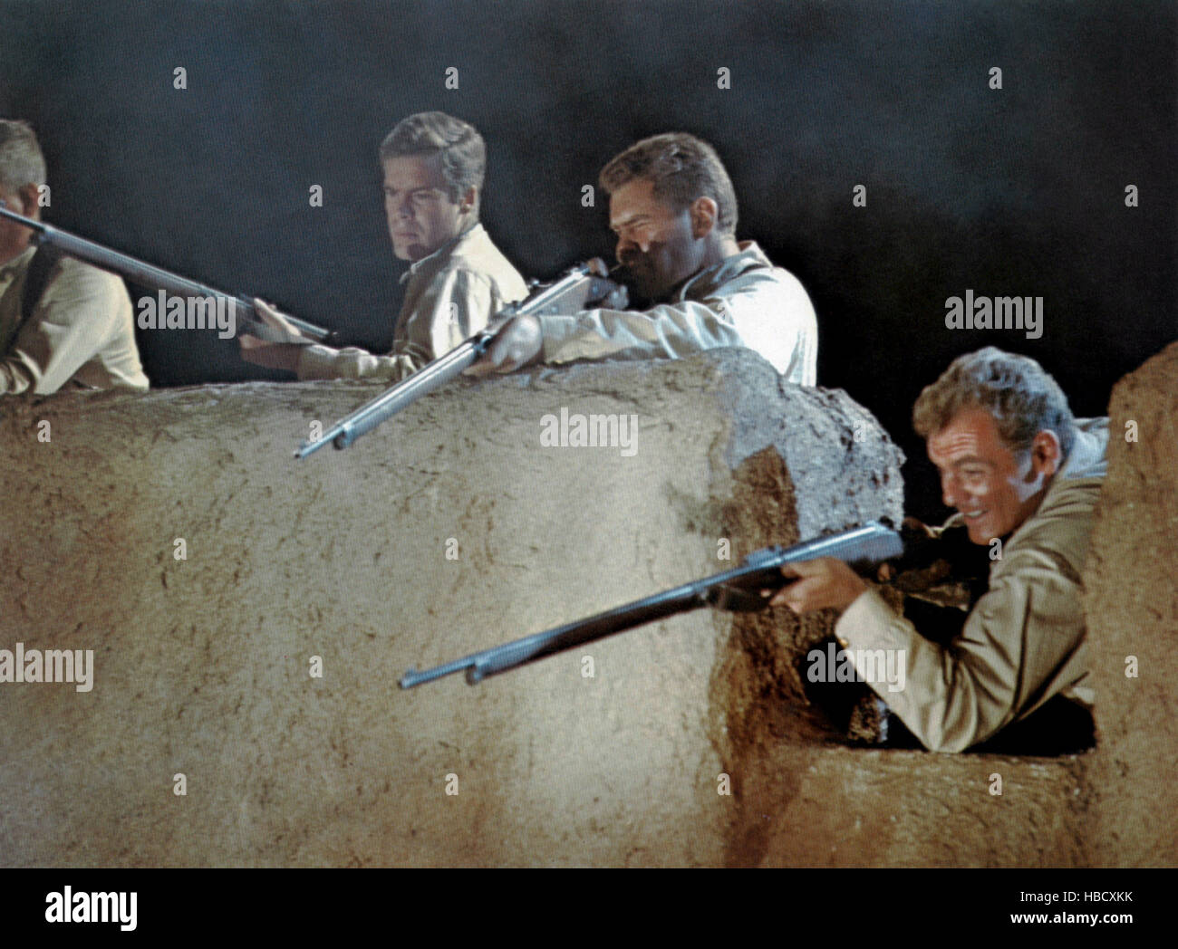 BEAU GESTE, from left, Doug McClure, Guy Stockwell, Leo Gordon, 1966 ...