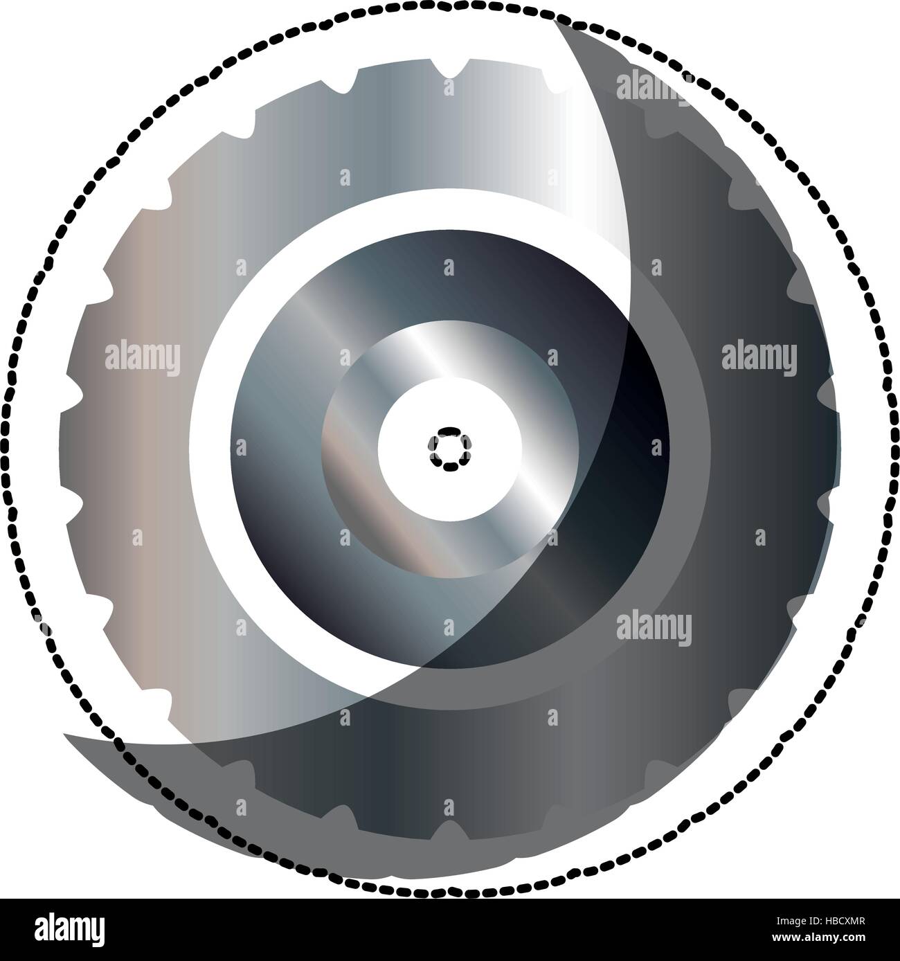 Gear icon. Cog circle wheel machine part and technology theme. Isolated ...