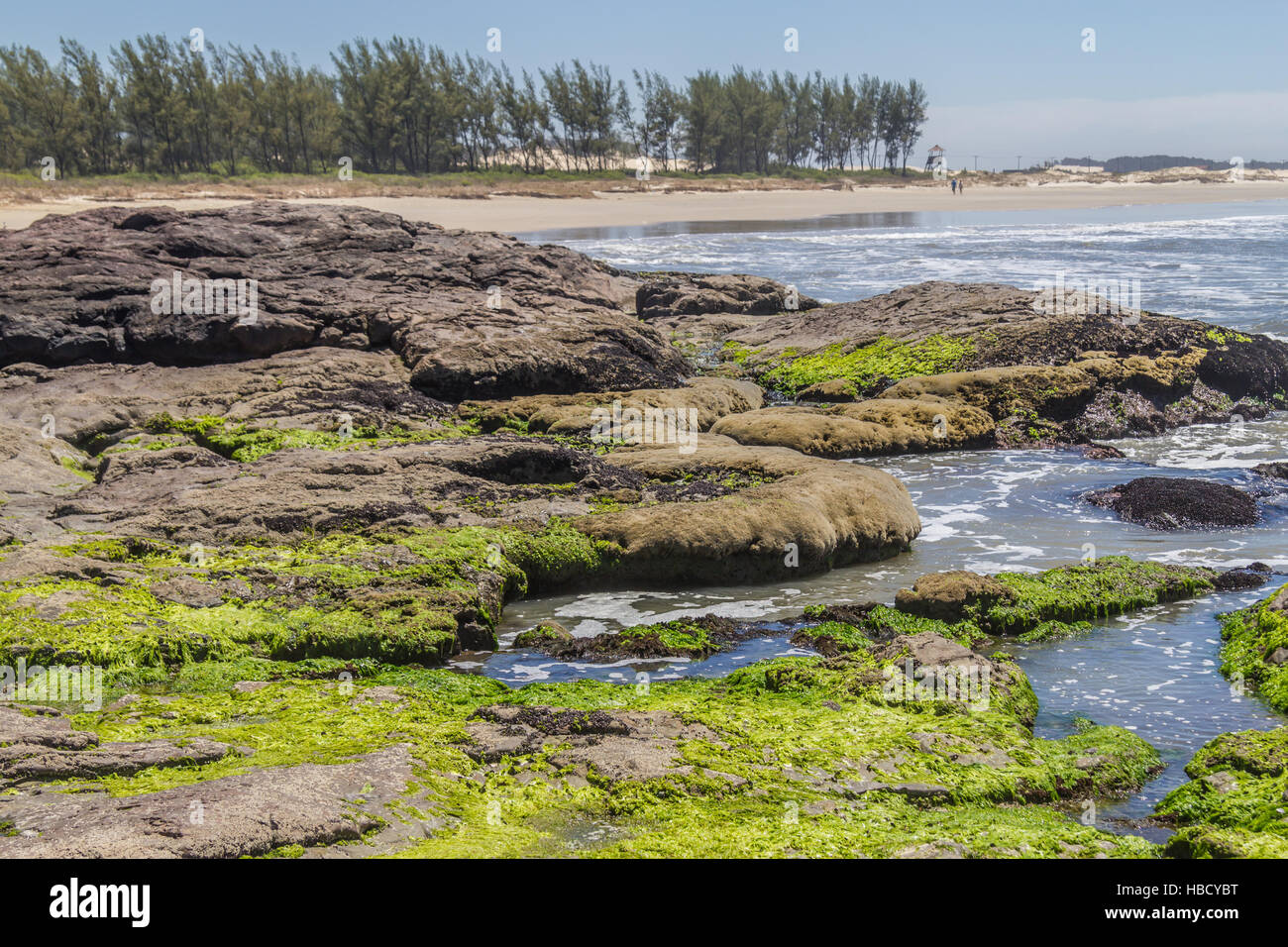 Beach, waves and rocks at Torres beach Stock Photo - Alamy