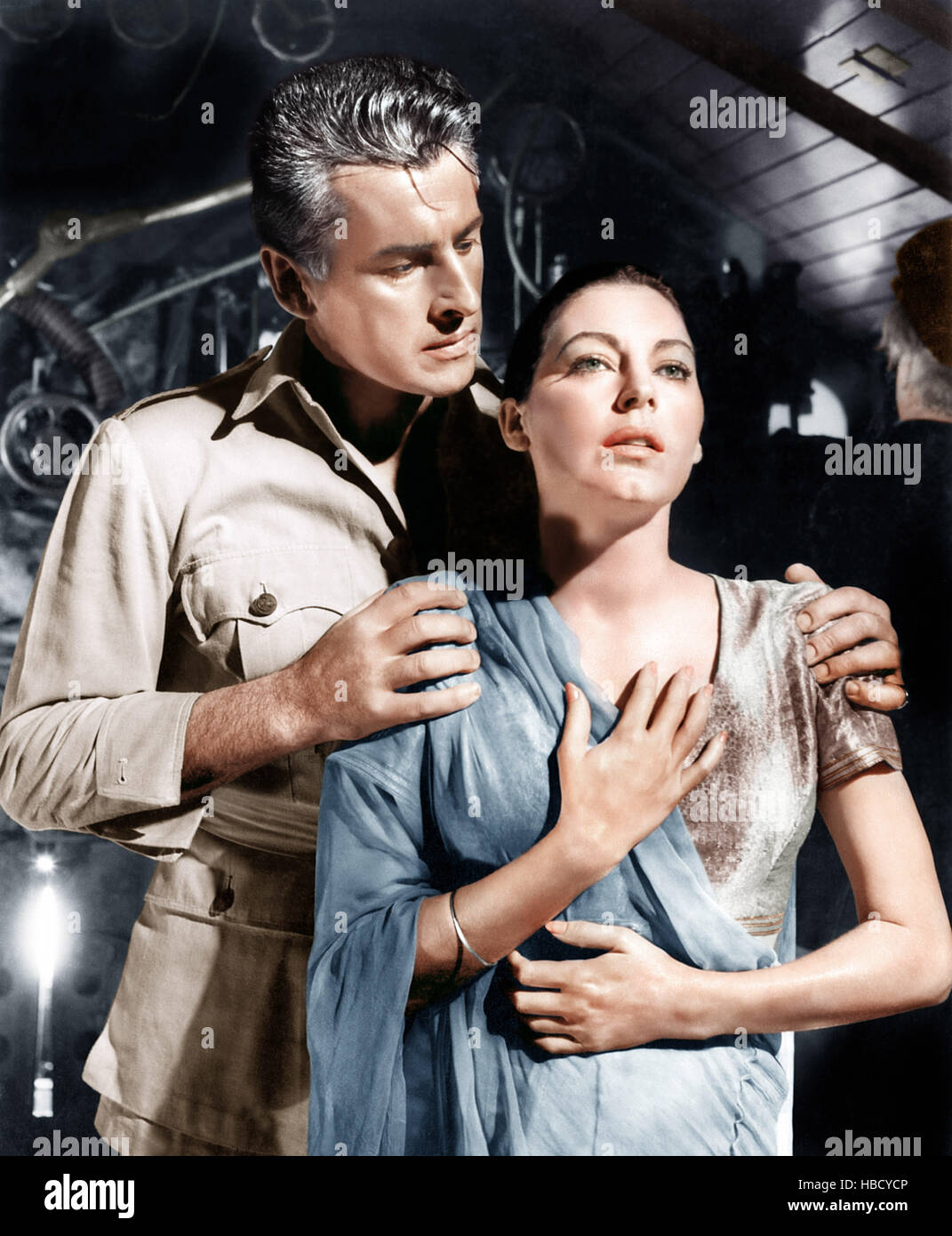 BHOWANI JUNCTION, from left: Stewart Granger, Ava Gardner, 1956 Stock ...