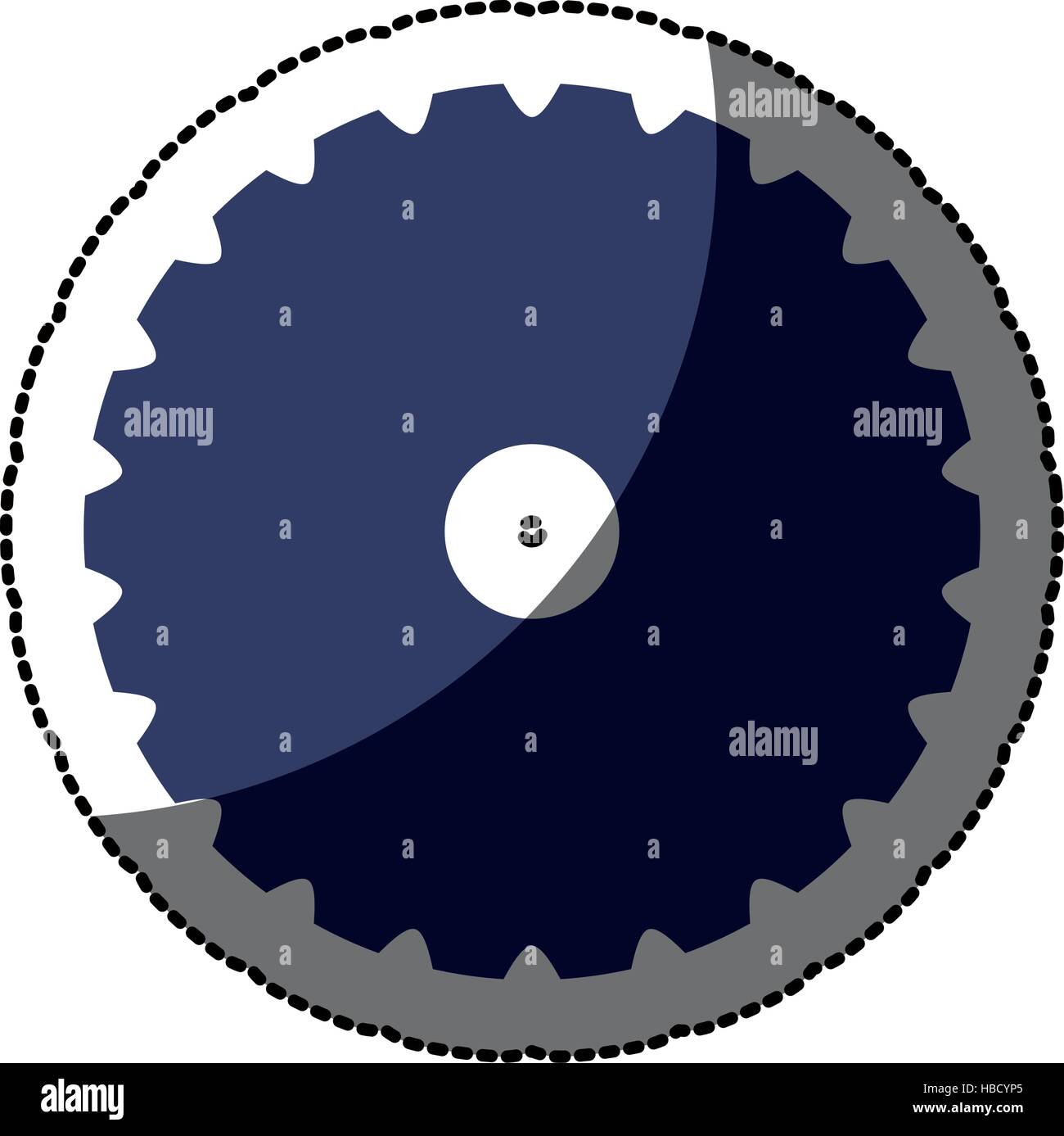 Gear icon. Cog circle wheel machine part and technology theme. Isolated ...
