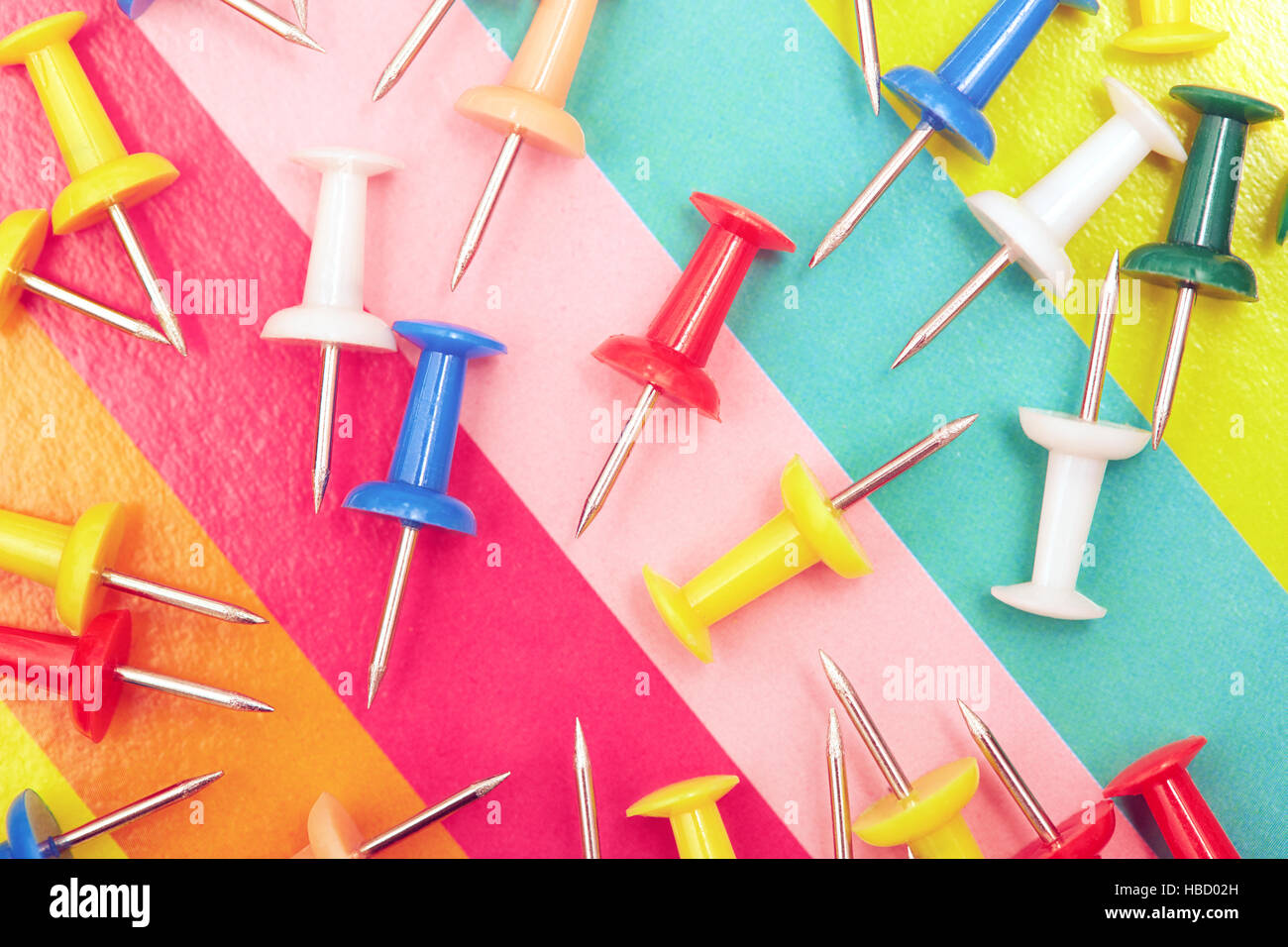 White pushpins hi-res stock photography and images - Alamy