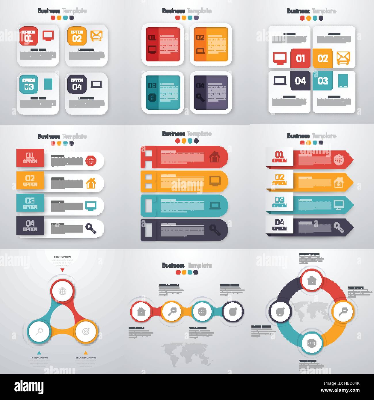 Set with infographics Stock Vector Image & Art - Alamy