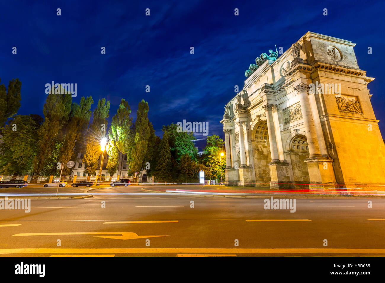 Victory Arch in Munich Stock Photo - Alamy