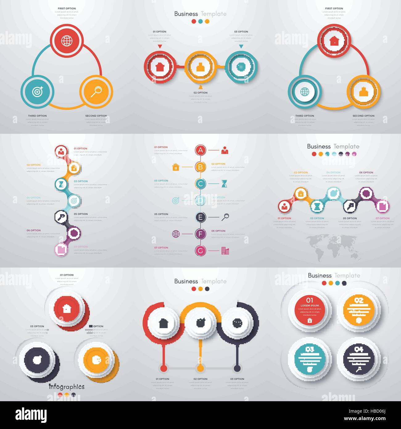 Set with infographics Stock Vector Image & Art - Alamy