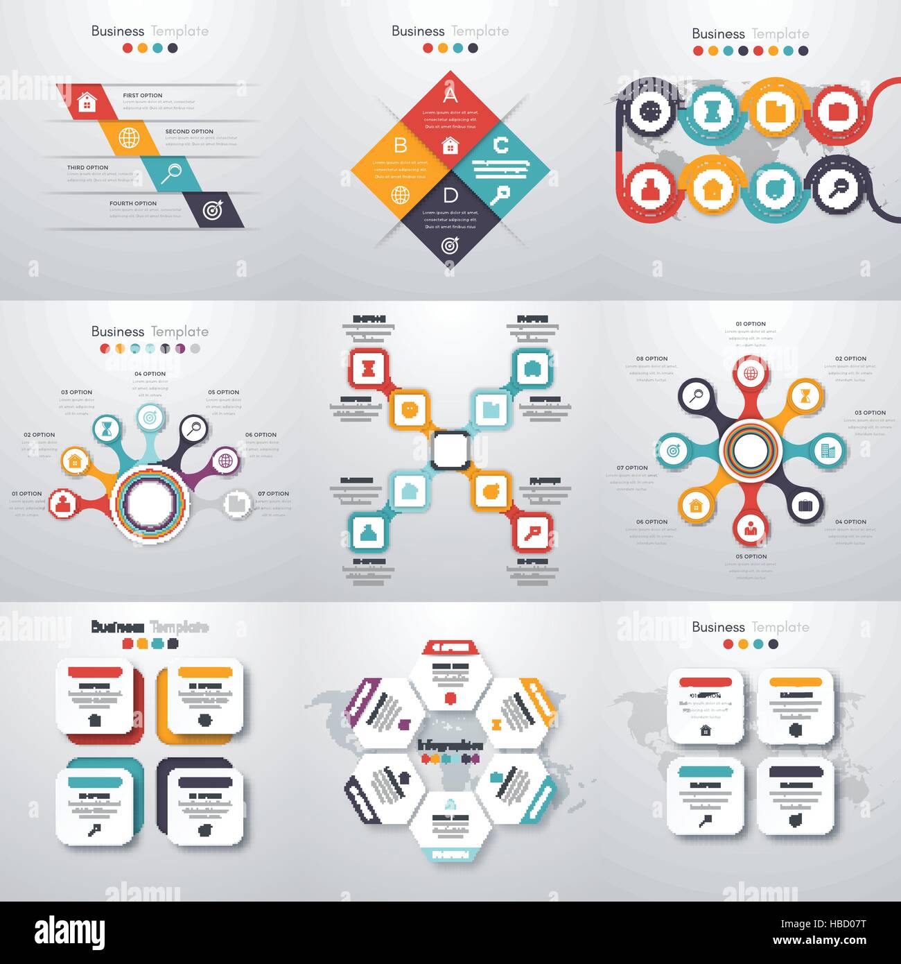 Set with infographics Stock Vector Image & Art - Alamy