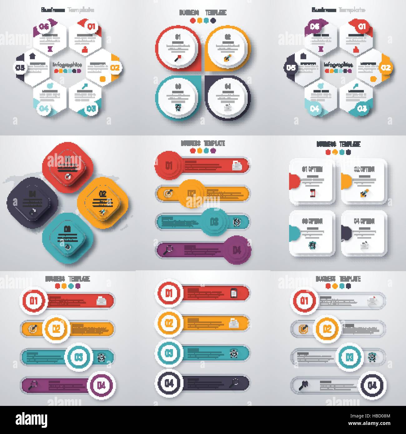 Set with infographics Stock Vector Image & Art - Alamy