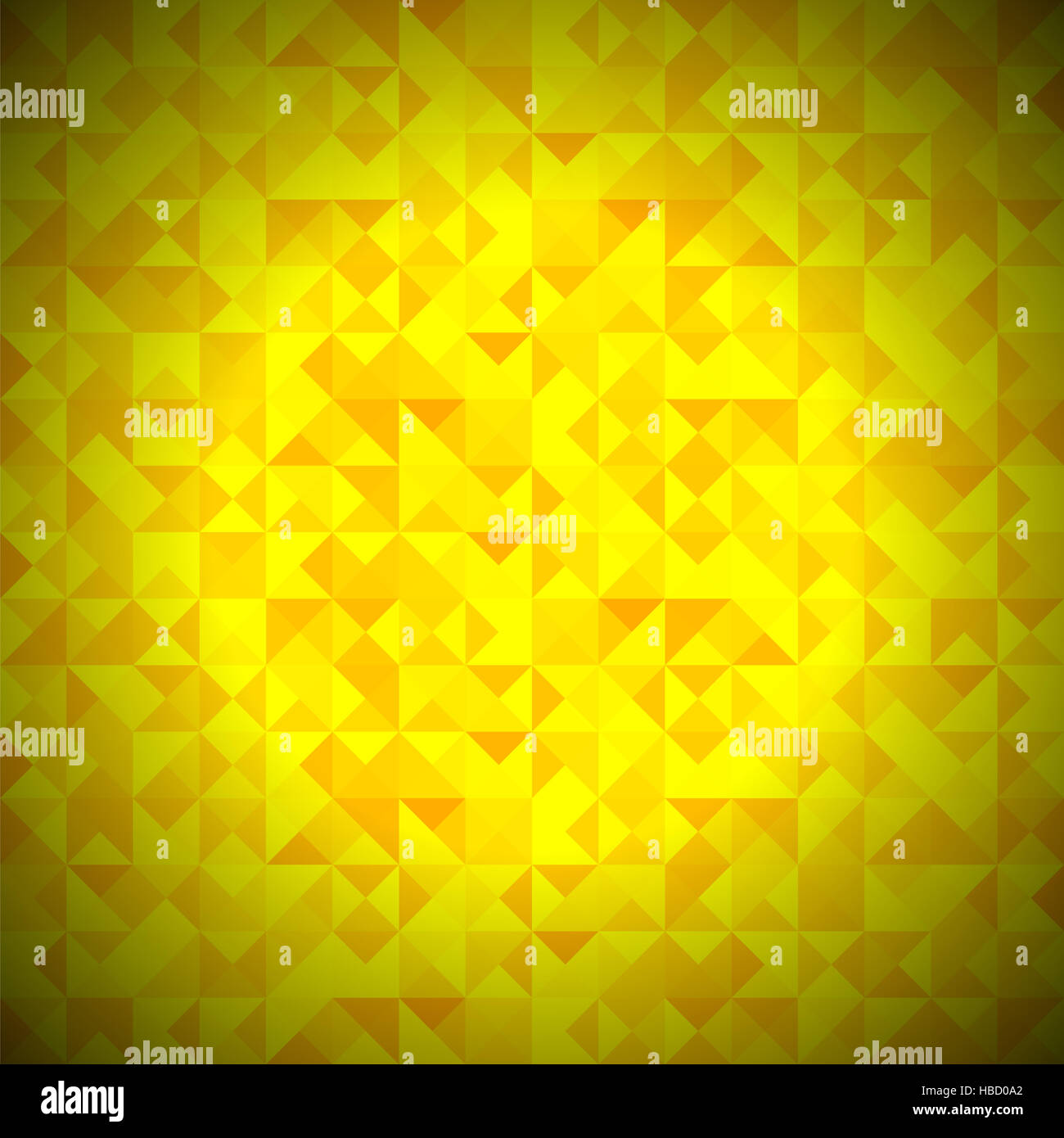 Yellow Background with Geometric Triangles Stock Photo - Alamy
