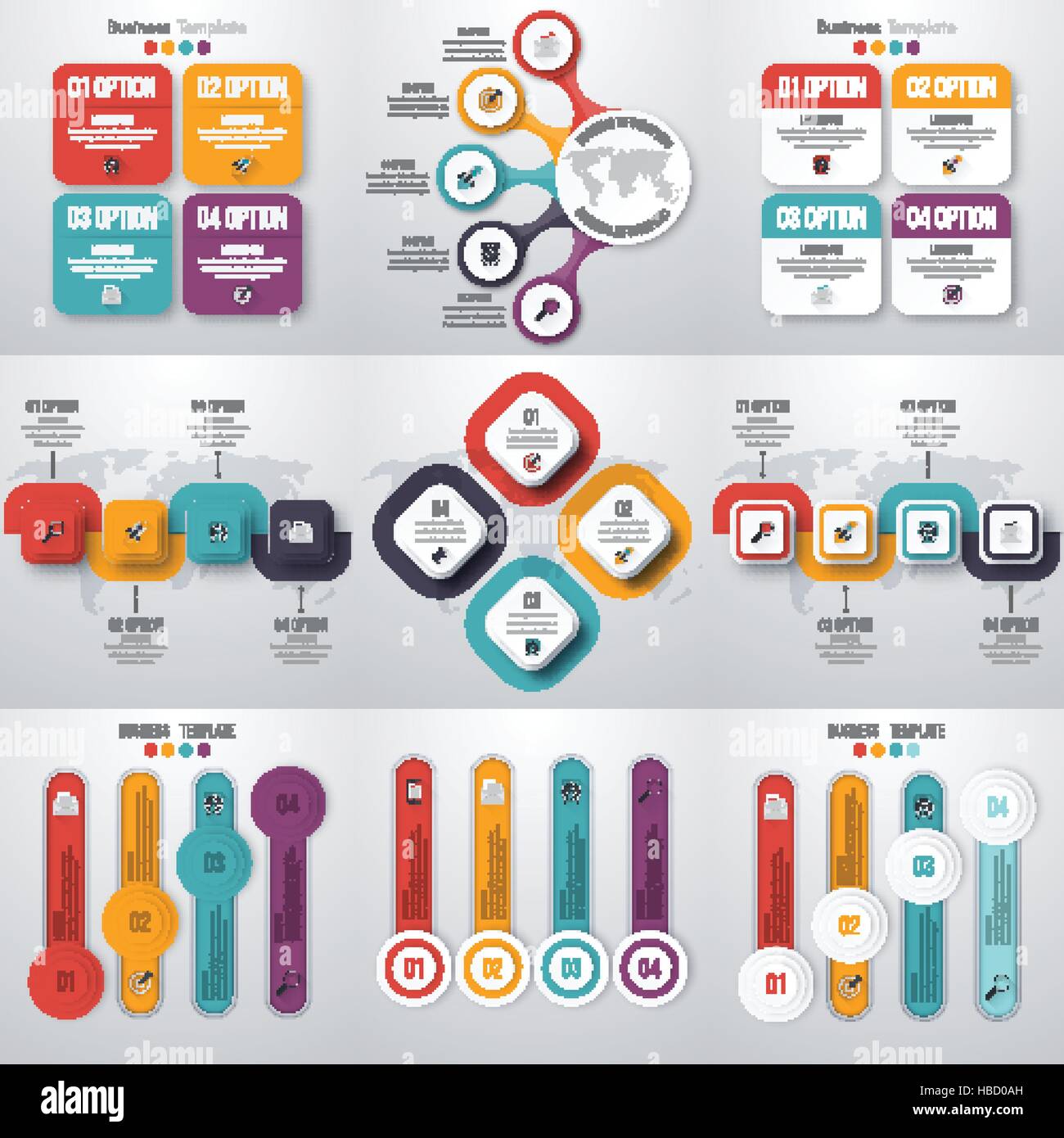 Set with infographics Stock Vector Image & Art - Alamy