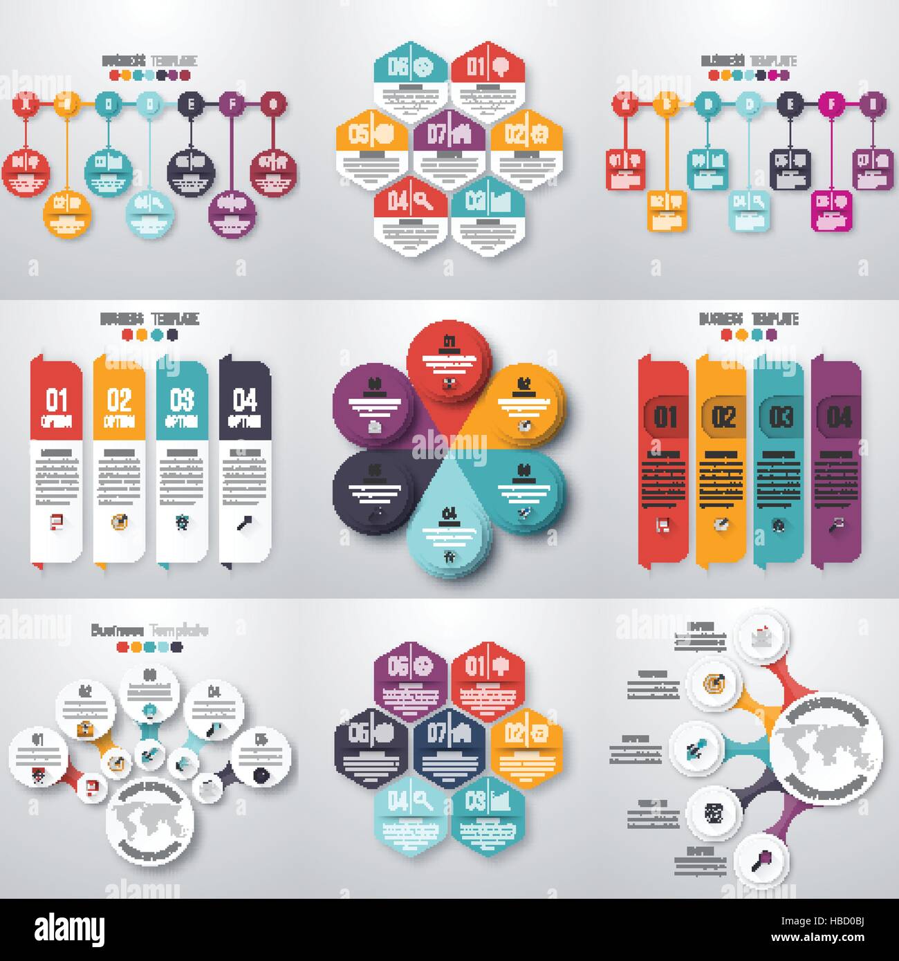 Set with infographics Stock Vector Image & Art - Alamy