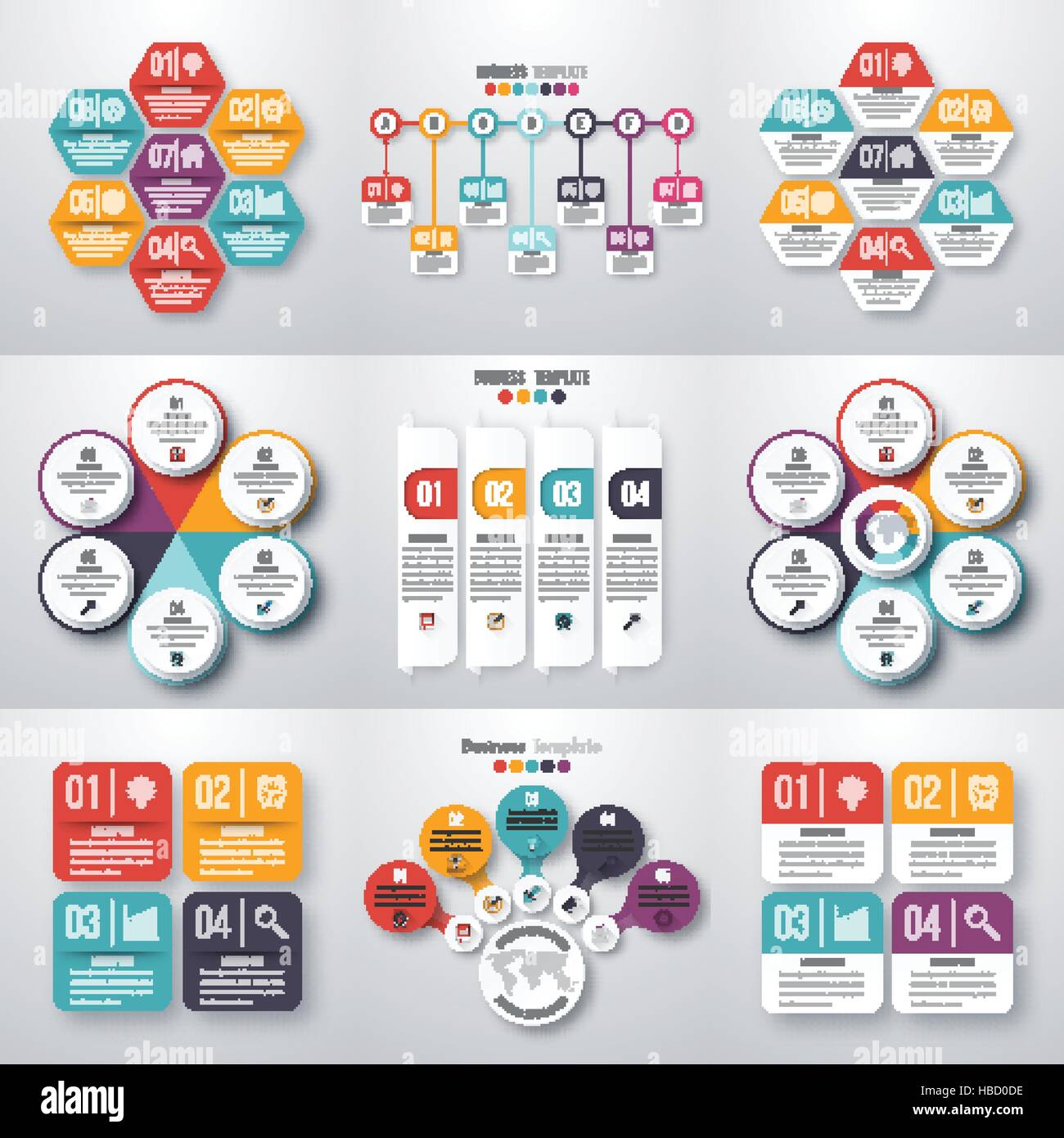 Set with infographics Stock Vector Image & Art - Alamy